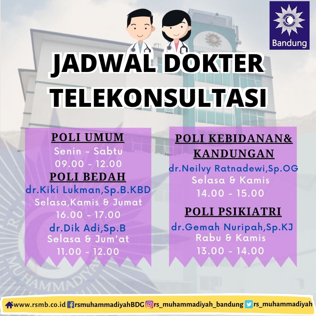 LAYANAN TERBARU RS.MUHAMMADIYAH BANDUNG TELEMEDICINE – Rumah Sakit ...